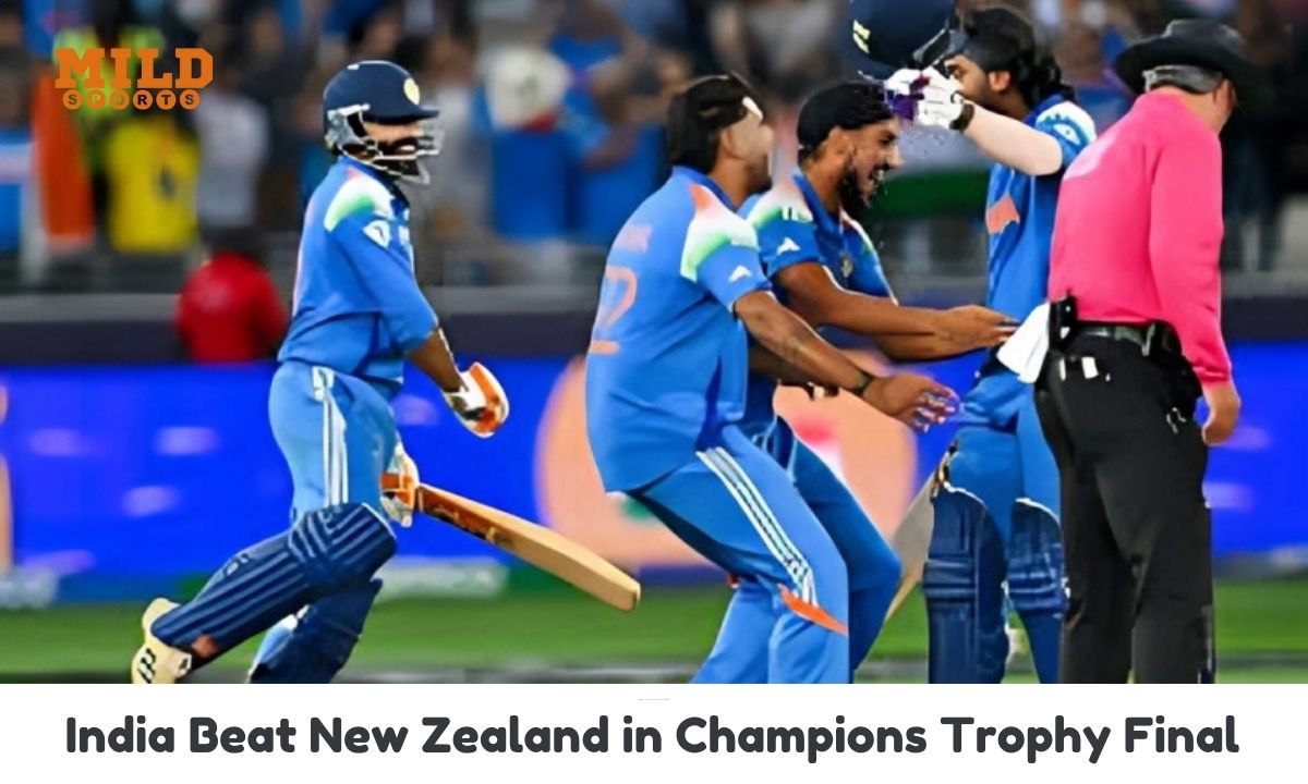 India Beat New Zealand in Champions Trophy Final