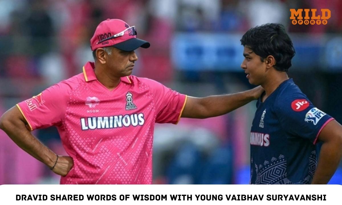 Dravid Shared Words of Wisdom With Young Vaibhav Suryavanshi